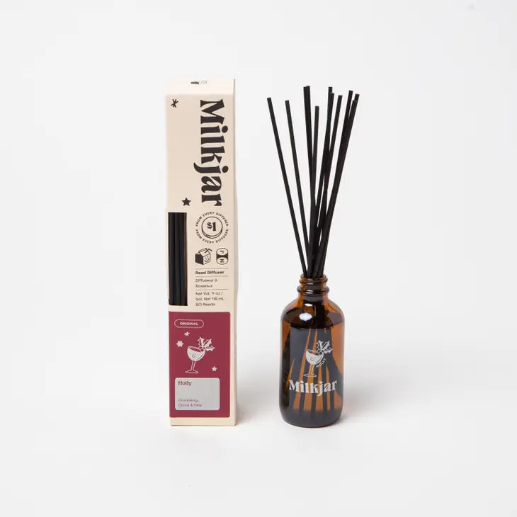 Holly - Cranberry, Clove & Pine 4oz Reed Diffuser | Enchanted Twists